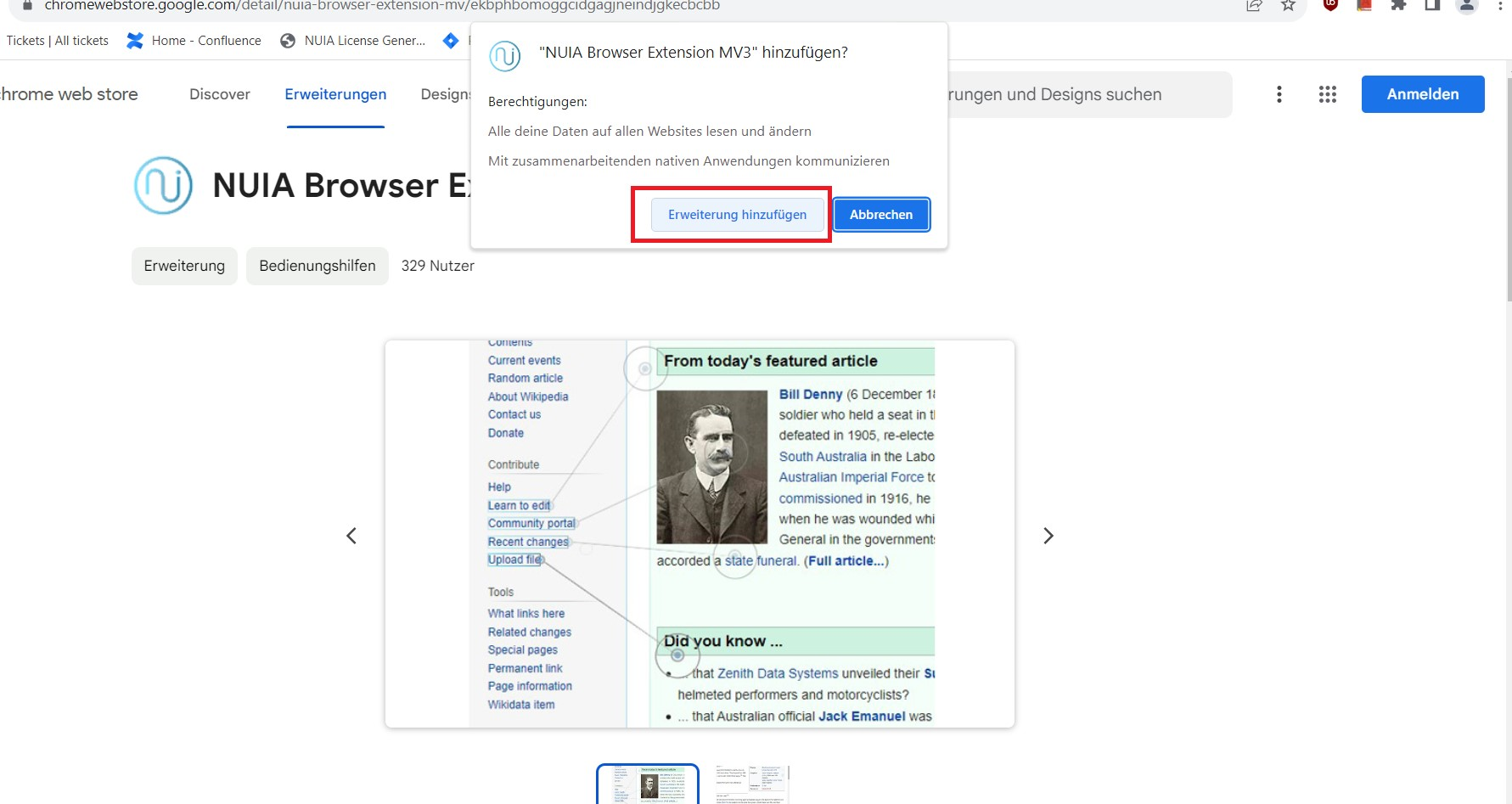 Wie aktiviere ich die NUIA Browsererweiterung/Add-on in den Browsern Chrome oder MS Edge?